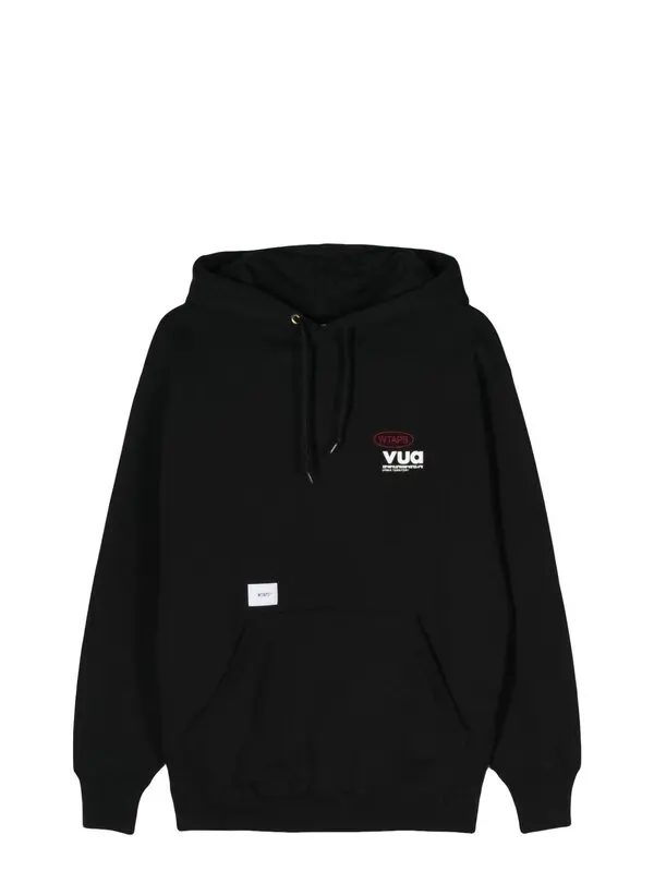 WTAPS Logo-embroidered Hoodie - Black