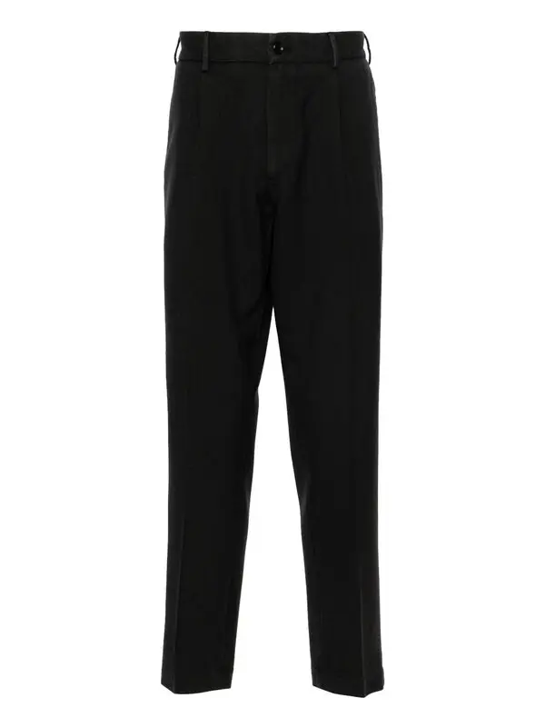 DELL'OGLIO Irno Tapered Wool Trousers - Grey
