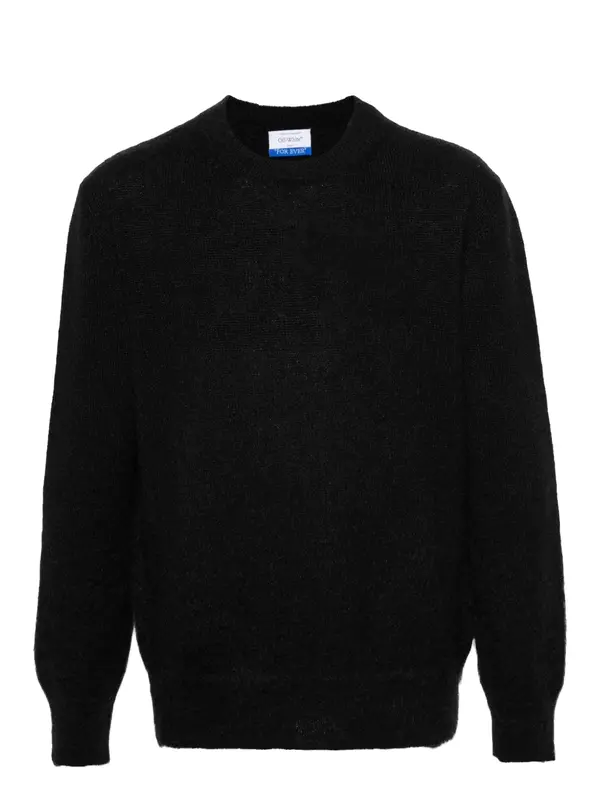 Off-White Arrows Intarsia Knit Jumper - Black