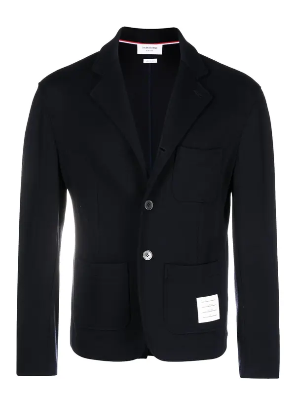 Thom Browne Single-breasted Button-fastening Blazer - Blue