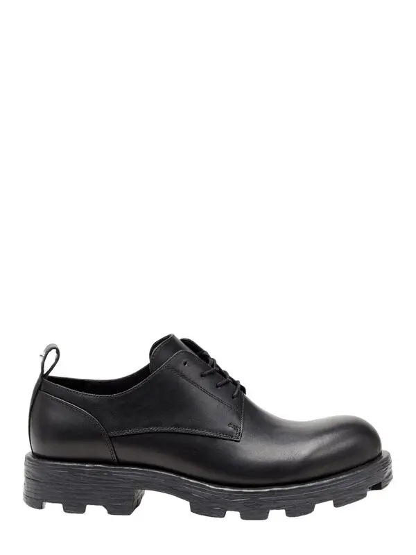 DIESEL D-hammer Leather Derby Shoes - Black