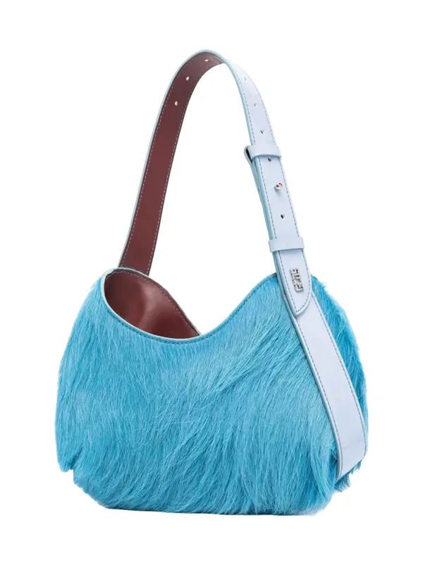 Gcds Comma Cavallino Shoulder Bag - Blue