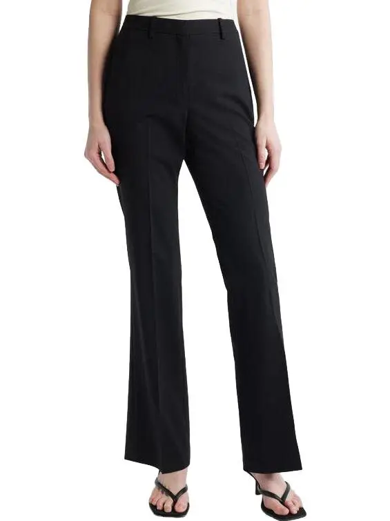 Theory Stretch Wool Trousers - Black