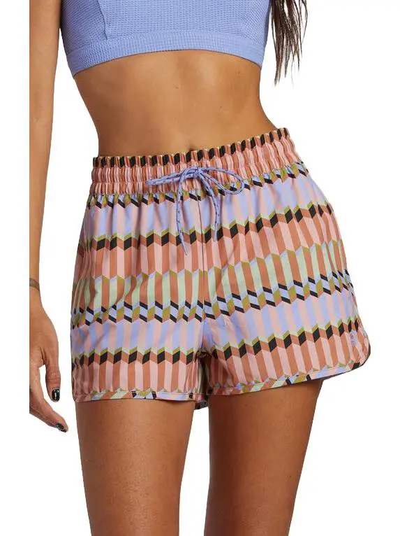 BILLABONG Printed Shorts - Pink Multi