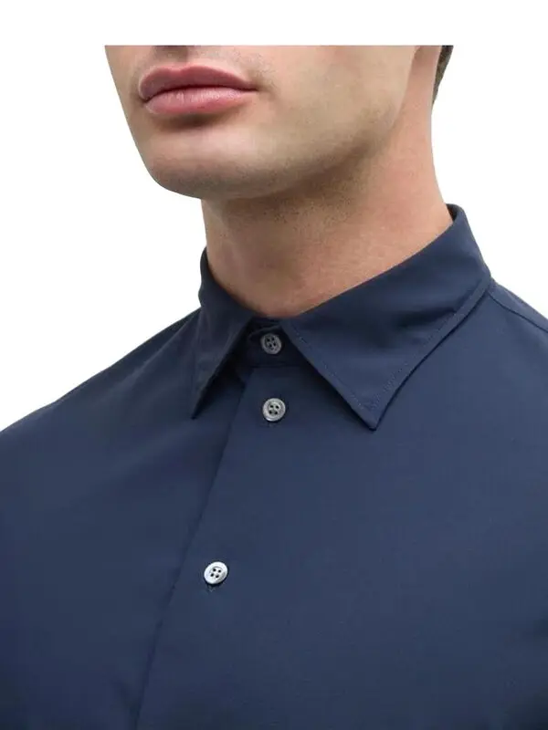 Emporio Armani Apos;s Modern Fit Sport Shirt - Navy