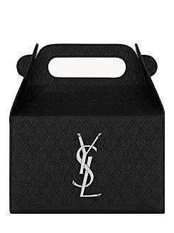 Saint Laurent Top Handle Box - Black Leather/silver