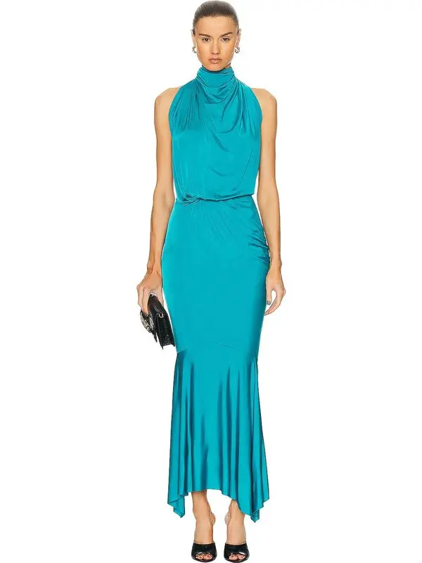 Alexandre Vauthier Maxi Dress - Zenith Blue