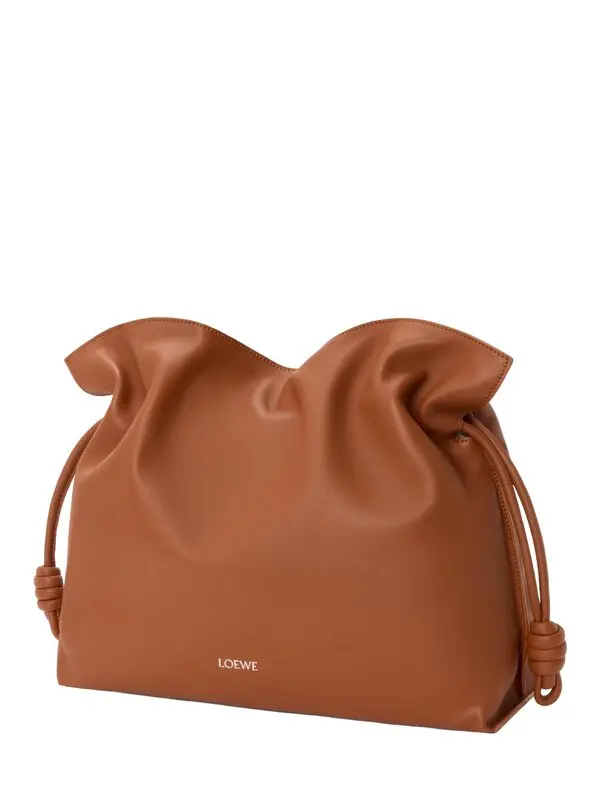 Loewe Large Flamenco Clutch - Squirrel