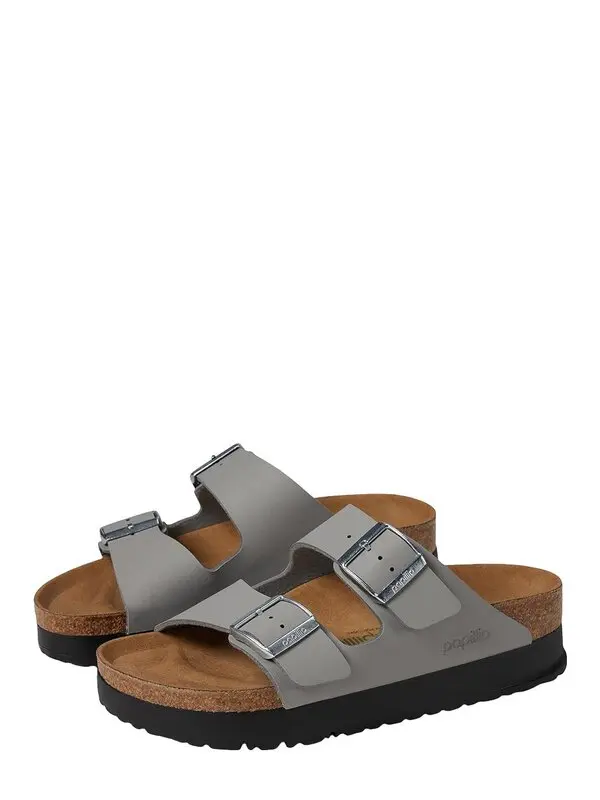 BIRKENSTOCK Papillio Arizona Platform Sandal Vegan - Gray