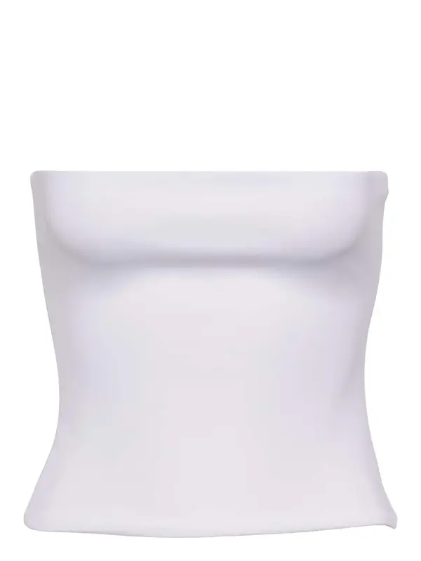Wardrobe.NYC Jersey Tube Top - White
