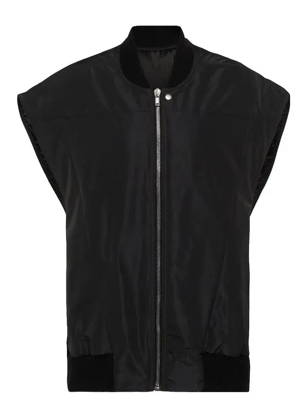 Rick Owens Jumbo Coated Vest - Black