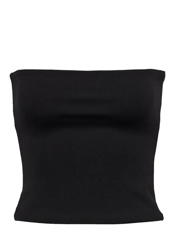 Wardrobe.NYC Jersey Tube Top - Black