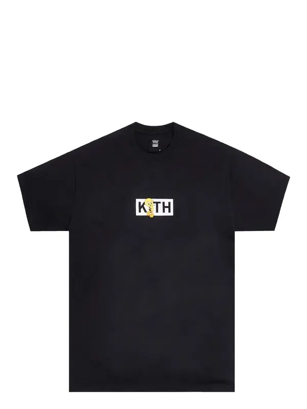 Kith X Looney Tunes Tweety Classic Logo Tee - Black
