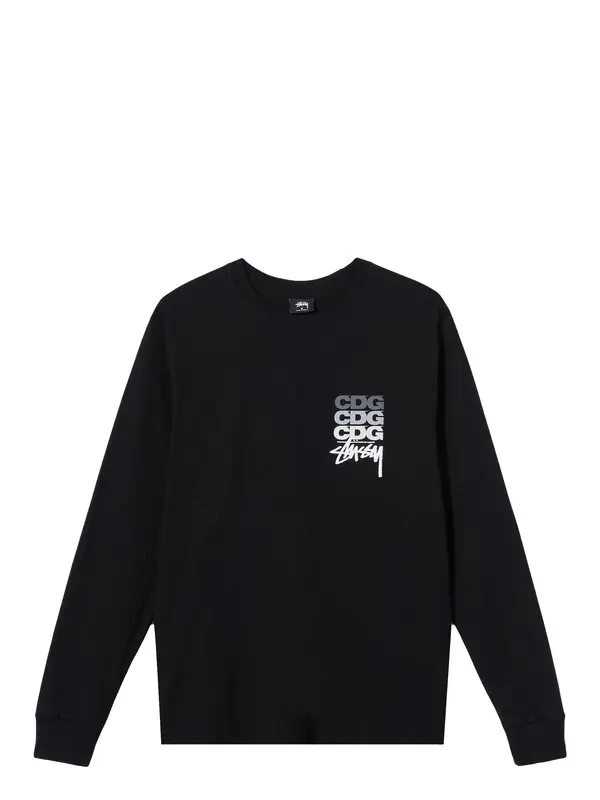 StÜssy X Comme Des Garçons Dot Long-sleeve T-shirt - Black