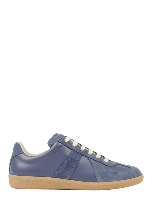 MAISON MARGIELA Replica Leather Sneakers - Blue