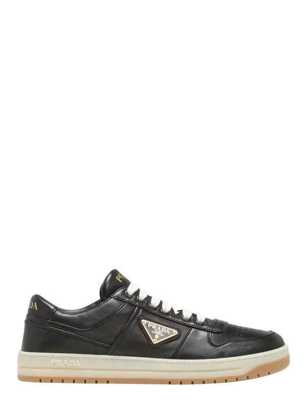 Prada Leather Low-top Sneakers - Nero