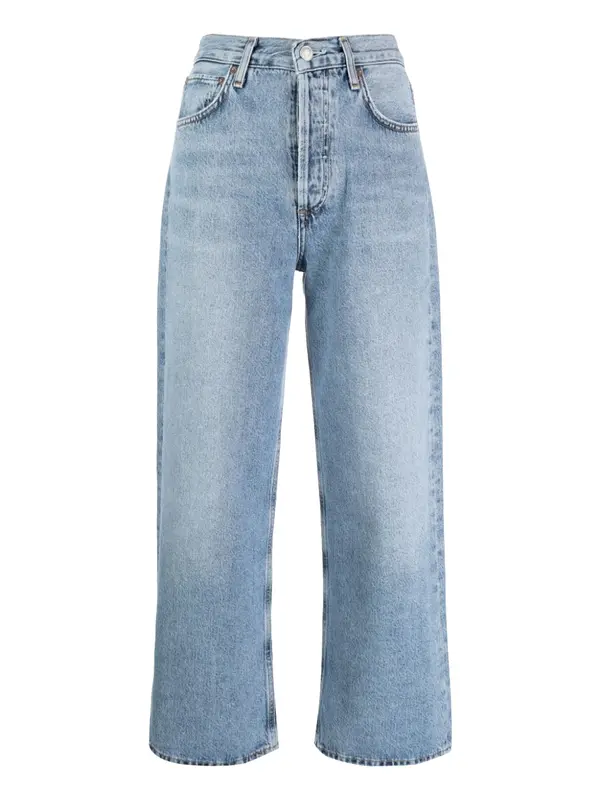 AGOLDE Ren High-rise Cropped Jeans - Blue