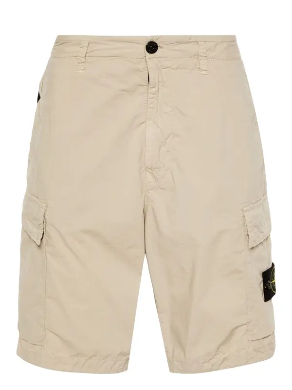 Stone Island Compass-badge Cargo Shorts - Neutrals