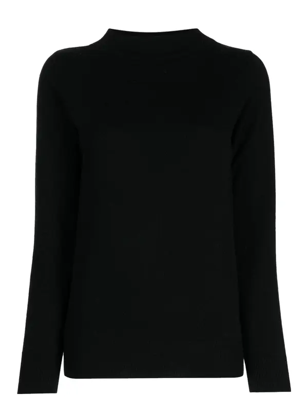 N.peal Funnel-neck Cashmere Sweatshirt - Black