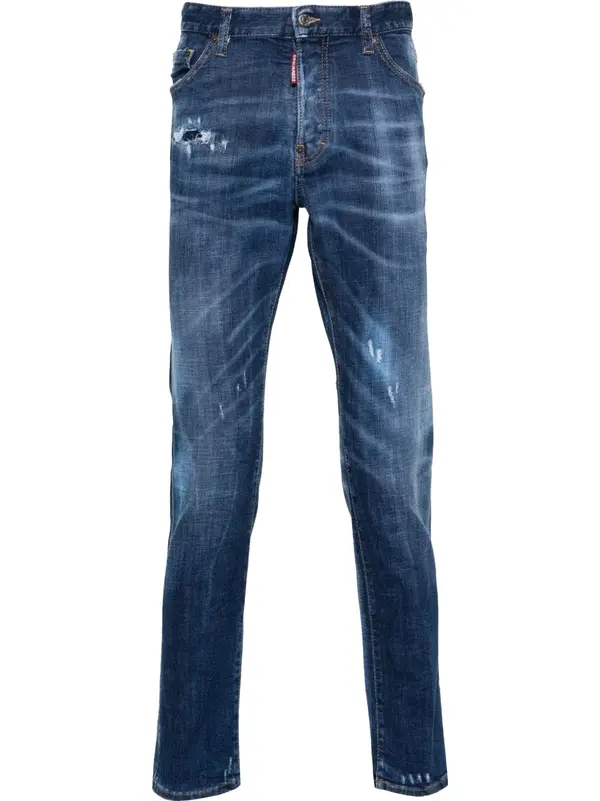 Dsquared2 Ripped Skinny Jeans - Blue