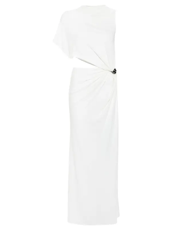 COURREGES Asymmetric Maxi Dress - White