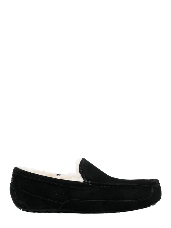 UGG Ascot Matte Suede Slippers - Black