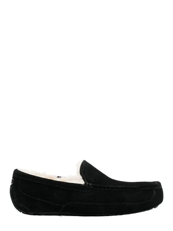 UGG Ascot Matte Suede Slippers - Black