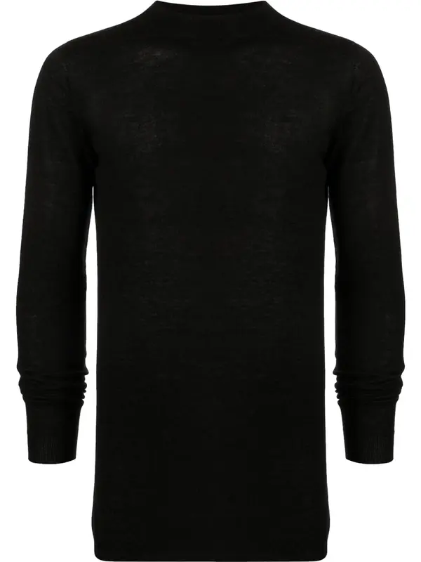 Rick Owens Semi-sheer Cashmere Jumper - Black