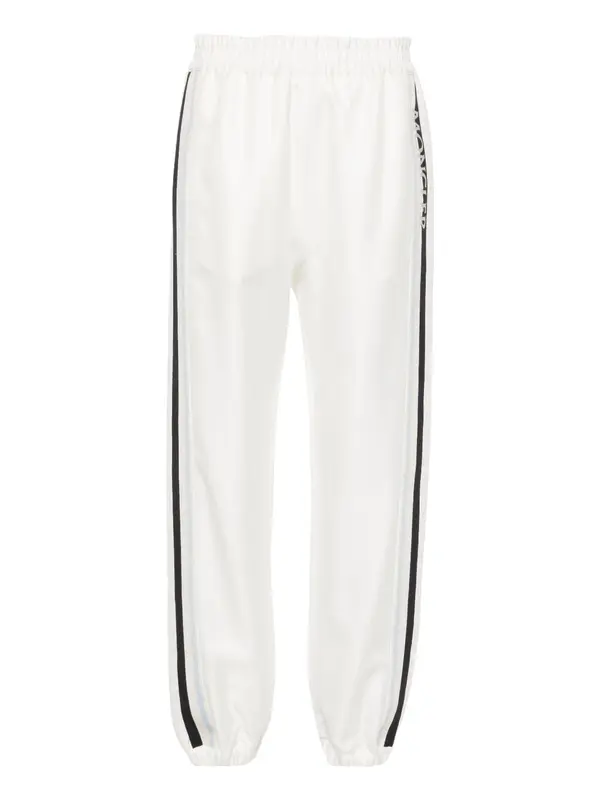 Moncler Logo-embroidered Track Pants - Neutrals