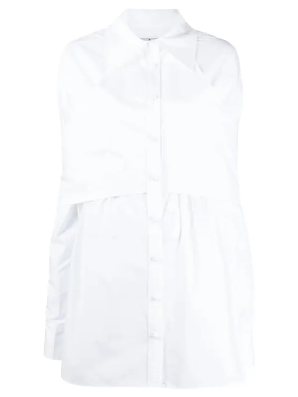 KIMHEKIM Rear-tie Shirt Dress - White