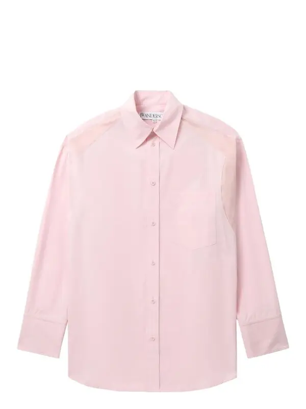 JW Anderson Classic-collar Cotton Shirt - Pink
