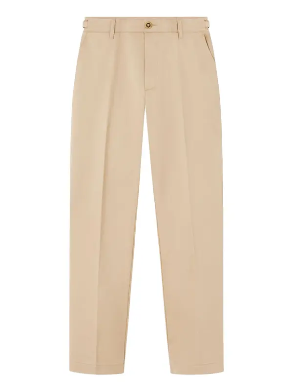 Versace Tapered-leg Chino Trousers - Neutrals