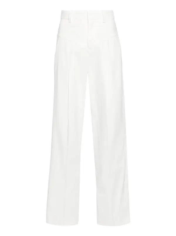Isabel Marant Staya Straight-leg Trousers - White