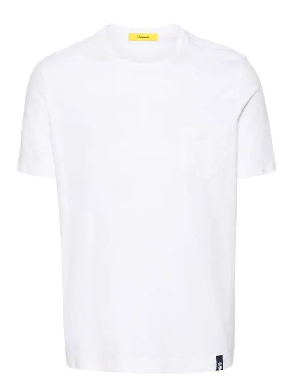DRUMOHR Appliqué-logo Cotton T-shirt - White