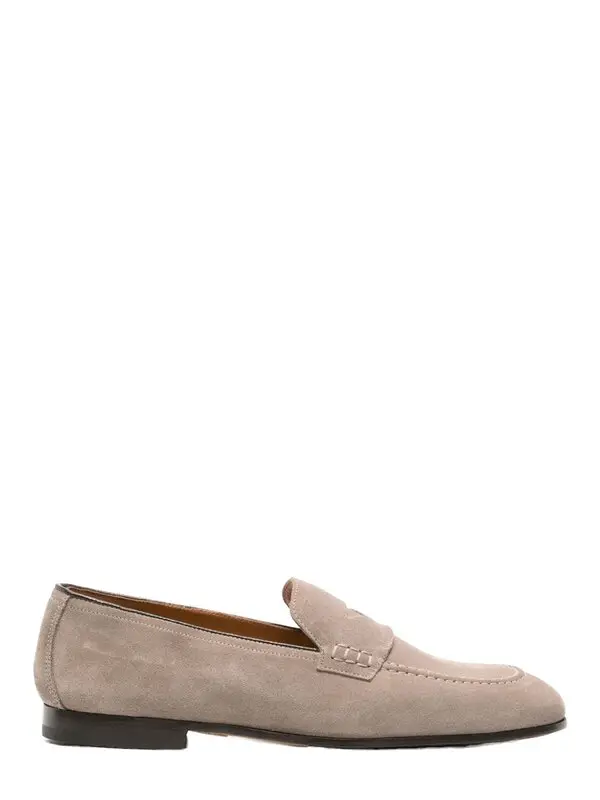 DOUCAL'S Suede Penny Loafers - Neutrals