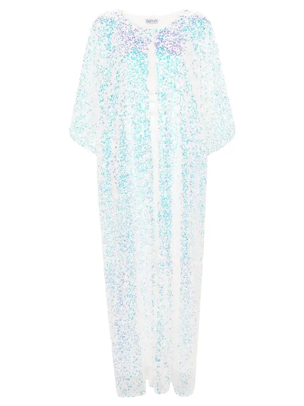 BARUNI Lily Sequinned Maxi Dress - White