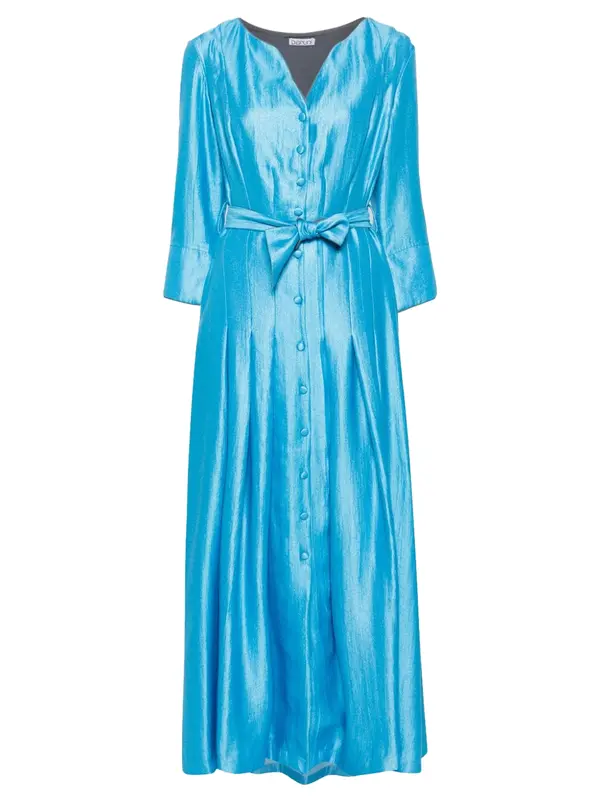 BARUNI Cosmos Belted Maxi Dress - Blue