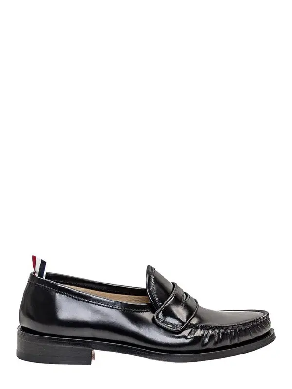 Thom Browne Leather Moccasin - Black