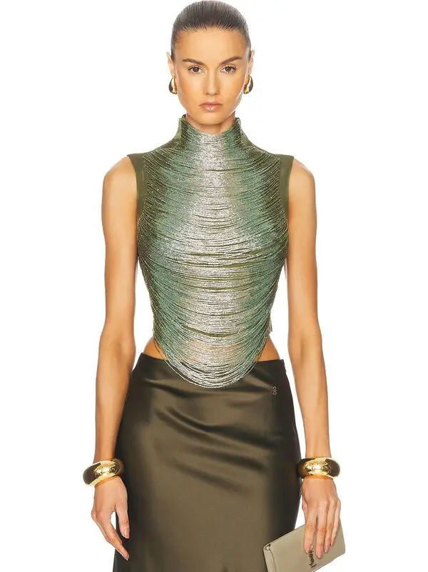 Cult Gaia Taraji Sleeveless Top - Cedar Multi