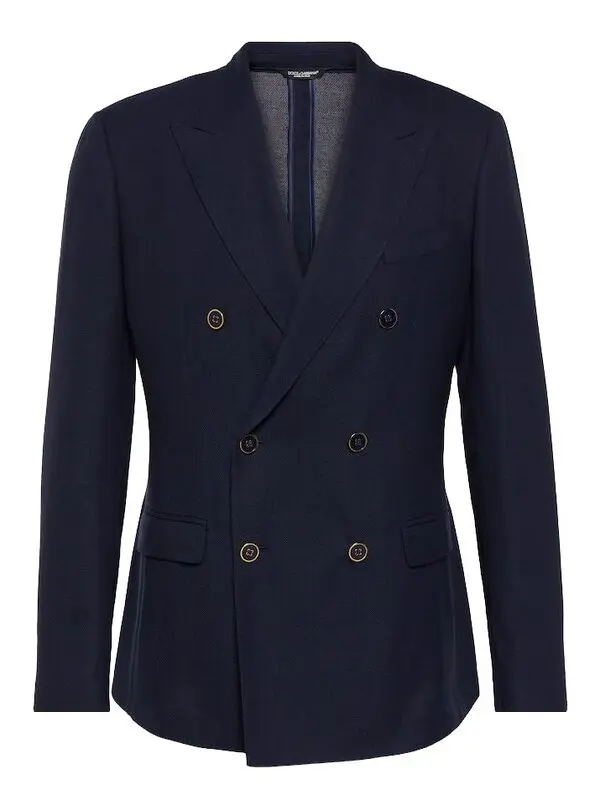 Dolce & Gabbana Virgin Wool Blazer - Blue