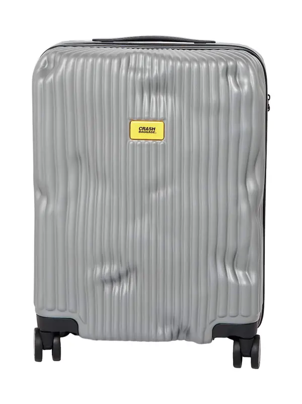 CRASH BAGGAGE Stripe Cabin Small Suitcase - Grey