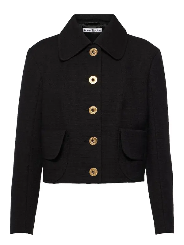 Patou Cotton Blend Jacket - Black