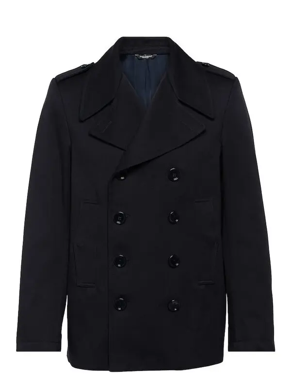 Dolce & Gabbana Cotton Peacoat - Blue