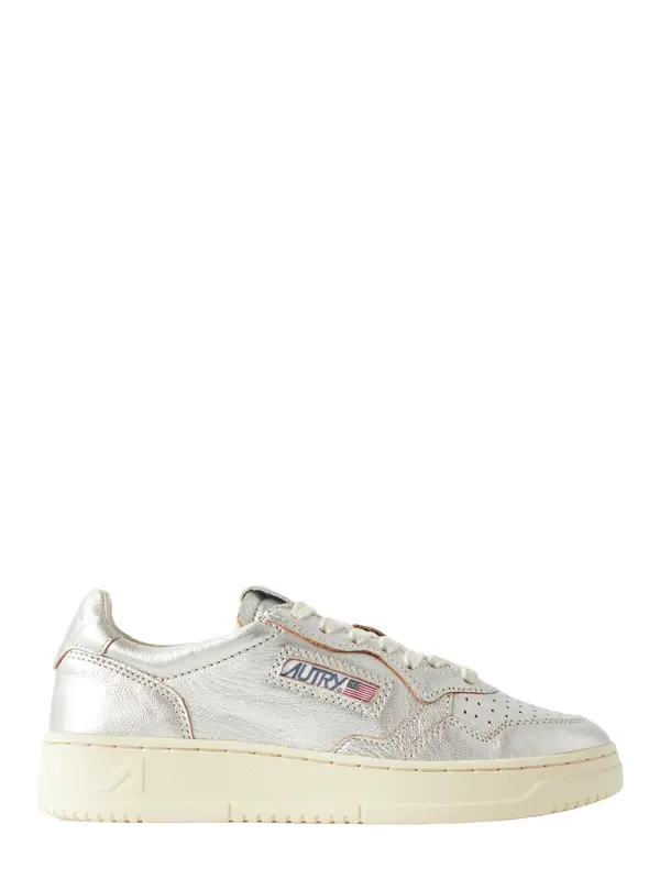 AUTRY Medalist Low Metallic Sneakers - Silver