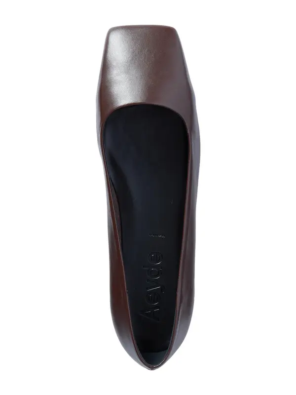 AeydĒ Matti Leather Ballet Flats - Brown