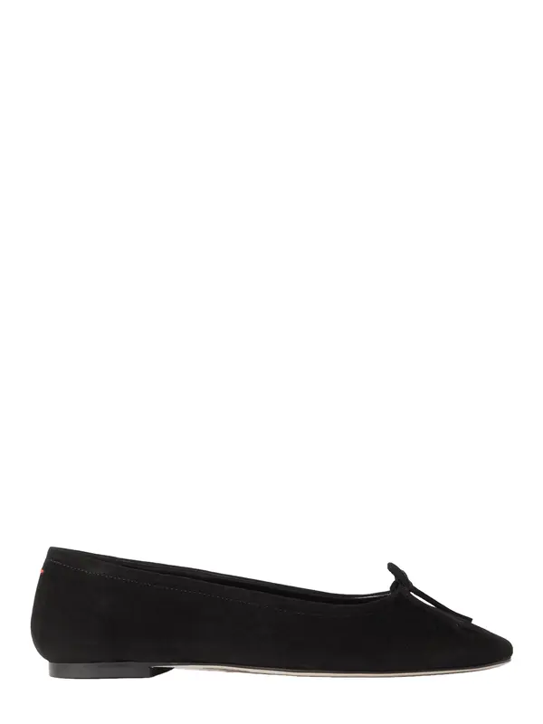 AeydĒ Delfina Suede Ballet Flats - Black