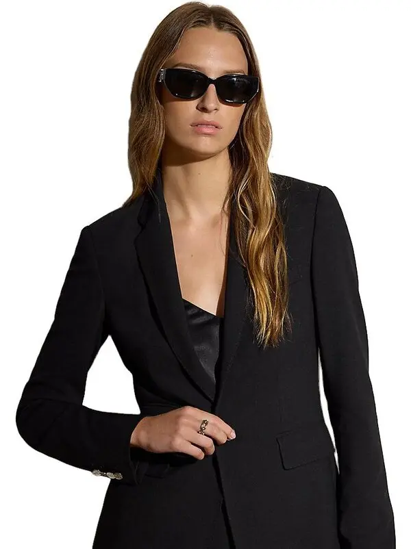 Ralph Lauren Parker Wool Crepe Jacket - Black