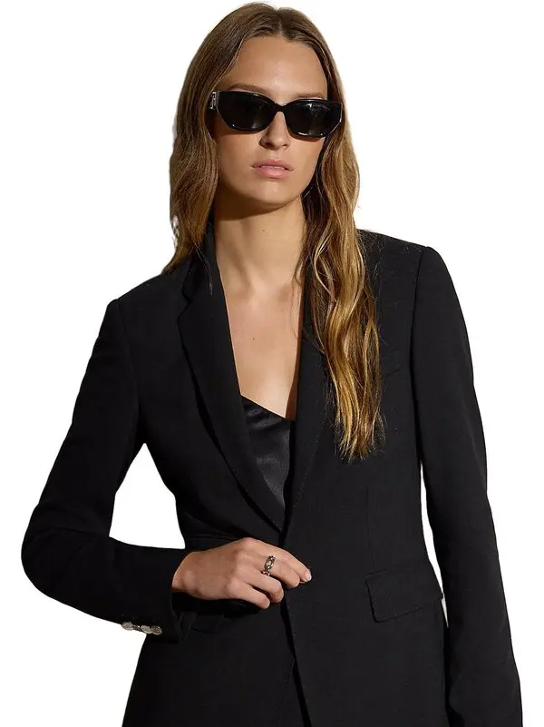 Ralph Lauren Parker Wool Crepe Jacket - Black