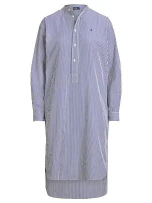Polo Ralph Lauren Striped Cotton Shirtdress - Blue