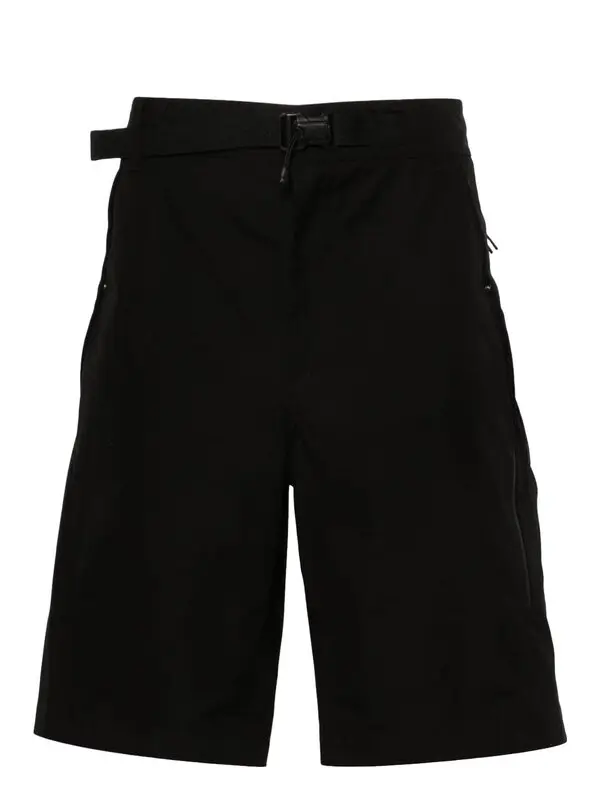 C.P. COMPANY Logo-print Cargo Shorts - Black